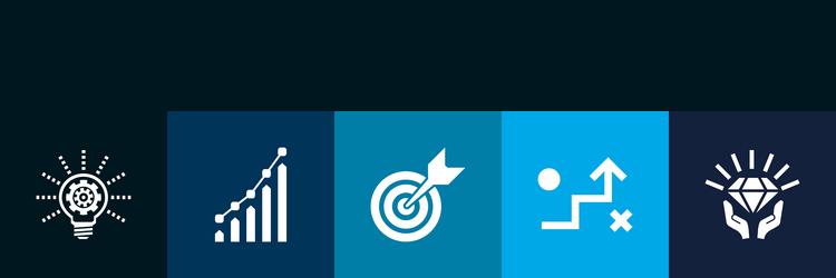 Opportunity icons infographic design template Vector Image