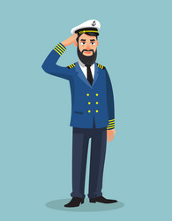 Captain Ship Salute Vector Images (27)