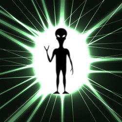 Alien Silhouette Vector Images (over 7,600)