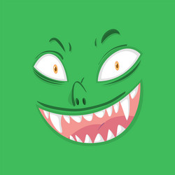 An evil monster tree cartoon Royalty Free Vector Image