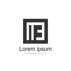 Initial letter en logo template design Royalty Free Vector