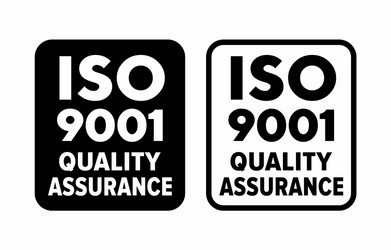 Lrqa iso 9001 information sign Royalty Free Vector Image