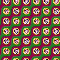 Dynamic visual effect seamless pattern Royalty Free Vector