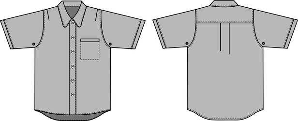 Short-sleeve shirt Royalty Free Vector Image - VectorStock