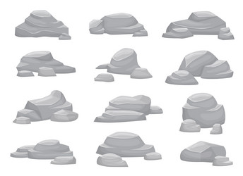 Stone design isolated on white background Vector Image