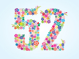 52 Fifty Number Vector Images (over 100)