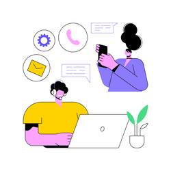 Customer support abstract concept Royalty Free Vector Image