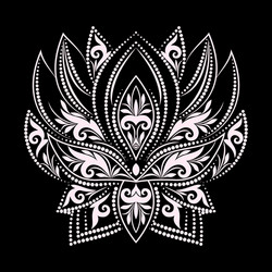 Lotus Flower Art Deco Vector Images (over 150)