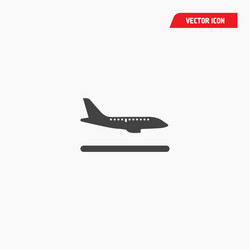 Black white airport arrival gate icon Royalty Free Vector