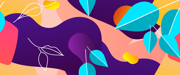 Bold pattern tropical leaf jungle modern motif Vector Image