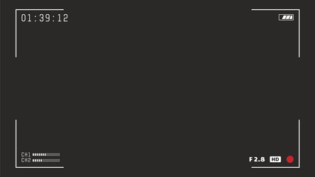 Video camera overlay Royalty Free Vector Image