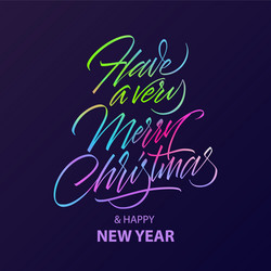 Have a very merry christmas card Royalty Free Vector Image