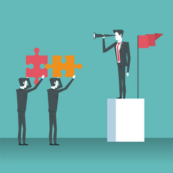 Business partners cartoon Royalty Free Vector Image