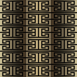 Art deco gold 3d luxury seamless pattern greek Vector Image