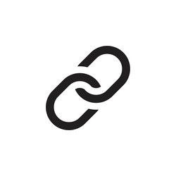 Link icon template black color editable Royalty Free Vector