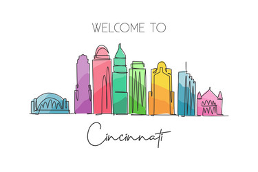 Cincinnati City Skyline Vector Images (67)
