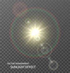 Vintage monochrome sun sunburst starburst Vector Image