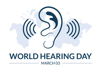 World hearing day to raise awareness on how Vector Image