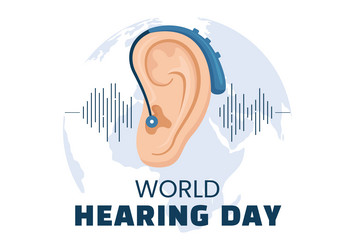 World hearing day to raise awareness on how Vector Image