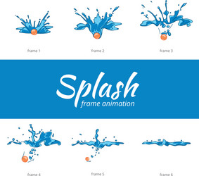 Water bubbles seamless background in cartoon style