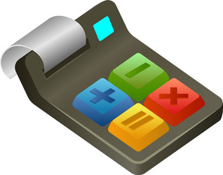 Tax machine Royalty Free Vector Image - VectorStock