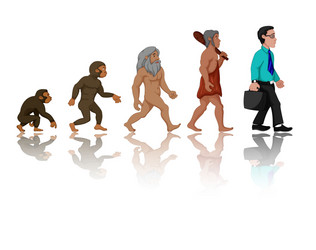 Man evolution Royalty Free Vector Image - VectorStock