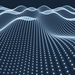 Landscape background grid 3d terrain Royalty Free Vector