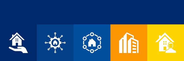 Property icons infographic design template Vector Image