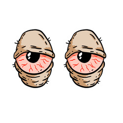 Red Eye Cartoon Logo