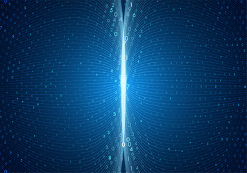 Abstract virtual digital stream Royalty Free Vector Image