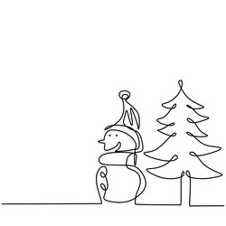 One Line Drawing Christmas Vector Images (over 1,800)