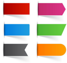 Paper labels Royalty Free Vector Image - VectorStock