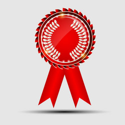 Red sign label template Royalty Free Vector Image