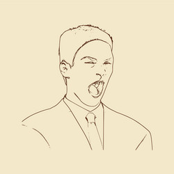 Man avatar front view Royalty Free Vector Image