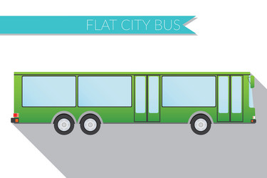 City bus in different view positions Royalty Free Vector