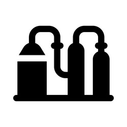 Fuel tank secure place to store combustible Vector Image