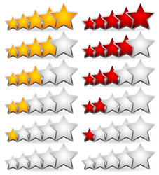 Star rating element system Royalty Free Vector Image