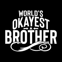 Brother from another mother lettering design Vector Image