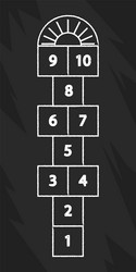Numbers Hopscotch Vector Images (over 290)