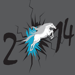 Horse 2014 year chinese symbol Royalty Free Vector Image