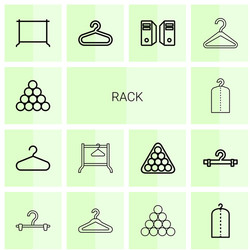 Rack icons Royalty Free Vector Image - VectorStock