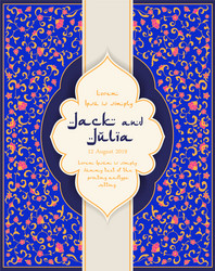 Floral background with traditional ornament Vector Image