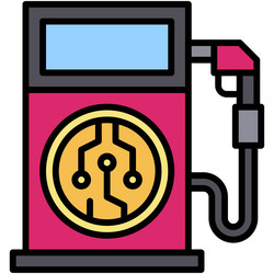Gas fee icon crypto related Royalty Free Vector Image