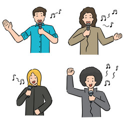 Singer Royalty Free Vector Image - VectorStock