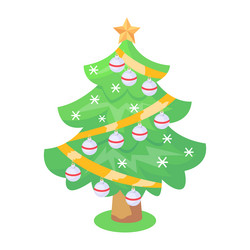 Tree decoration Royalty Free Vector Image - VectorStock