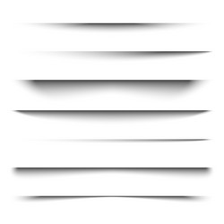 Shadow divider paper overlay effect Royalty Free Vector