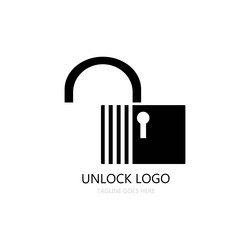 Unlock logo Royalty Free Vector Image - VectorStock