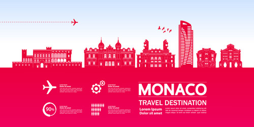 Monaco Skyline Landmark Vector Images (62)