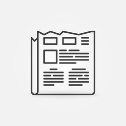 2d thin line colorful information sharing icon Vector Image