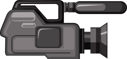 Cartoon image of video camera symbol Royalty Free Vector